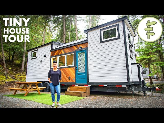 Woman's Modern Tiny House Is Super Spacious & Functional